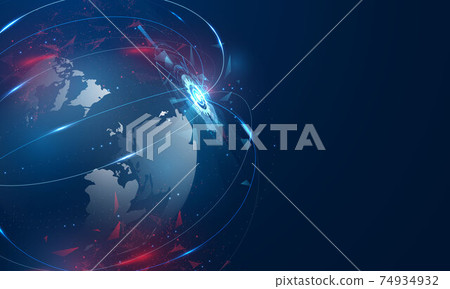 abstract world computer data technology...-插圖素材 [74934932] - PIXTA圖庫