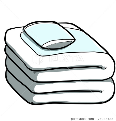 Illustration of a simple duvet - Stock Illustration [74948588] - PIXTA