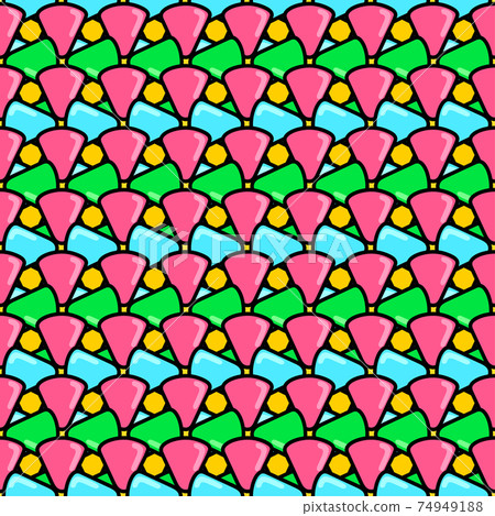 full color seamless pattern textile print.... - Stock Illustration ...