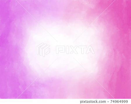 Soft watercolor frame purple and pink... - Stock Illustration [74964999 ...