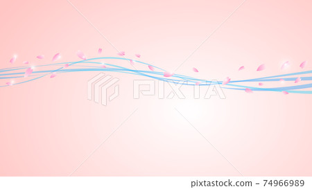 Cherry blossoms, flowers, spring, curves vector... - Stock Illustration ...