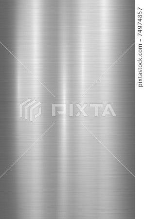 Texture panorama of silver metal with reflection - Stock Illustration ...