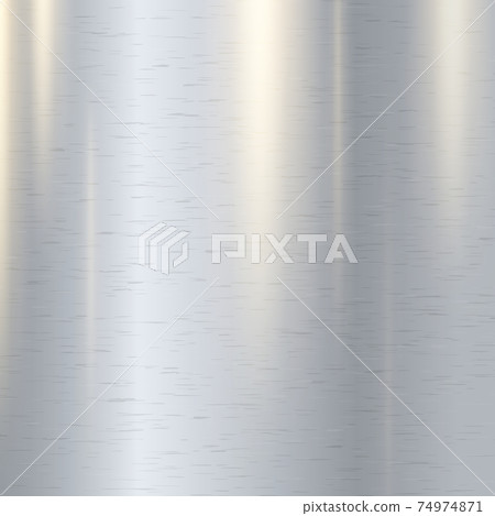 Texture panorama of silver metal with reflection - Stock Illustration ...