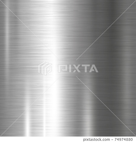 Texture panorama of silver metal with reflection - Stock Illustration ...