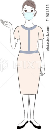 Esthetician mask to guide - Stock Illustration [74981813] - PIXTA