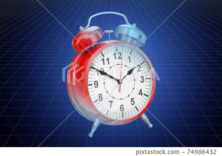 Visualization 3d cad model of alarm clock,... - Stock Illustration [74986432] - PIXTA