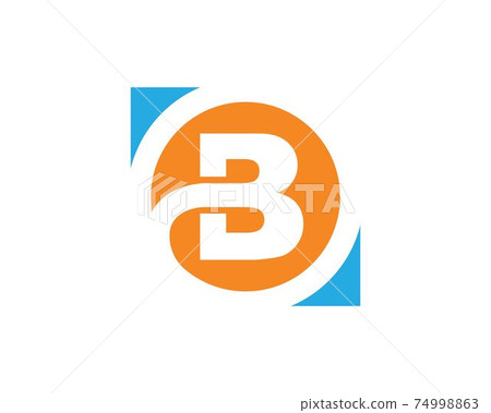 B Letter Icon Design Vector - Stock Illustration [74998863] - PIXTA