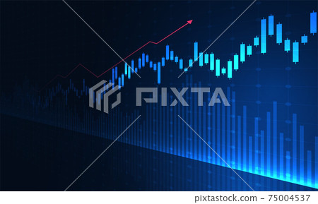 Stock market investment trading graph in... - Stock Illustration ...