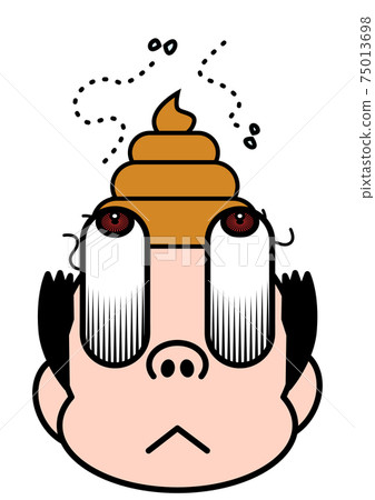 Bald, deformed, poop, shit, feces, makiguso,... - Stock Illustration ...