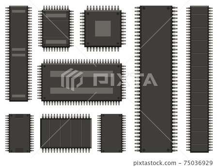 Computer chip vector design illustration... - Stock Illustration ...