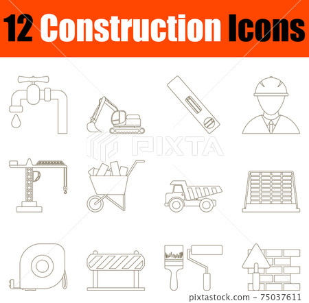 Construction Icon Set-插圖素材 [75037611] - PIXTA圖庫