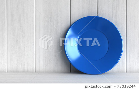 Blue plate - Stock Illustration [75039244] - PIXTA