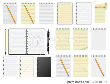 Realistic notebook vector design illustration... - Stock Illustration ...