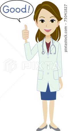 A woman doing a good sign - Stock Illustration [75041827] - PIXTA