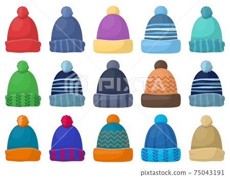 Winter cap vector design illustration isolated... - Stock Illustration ...
