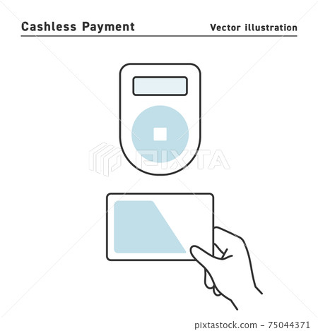 Illustration of making a payment with a... - Stock Illustration ...