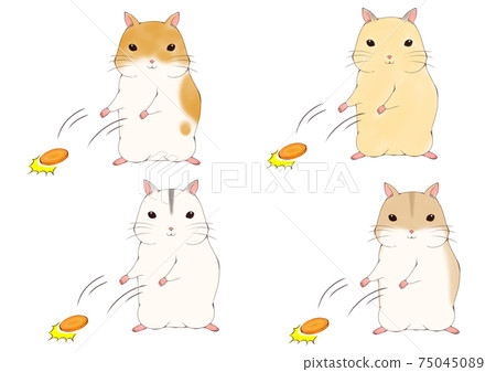 Hamsters throwing away food they don't like - Stock Illustration ...