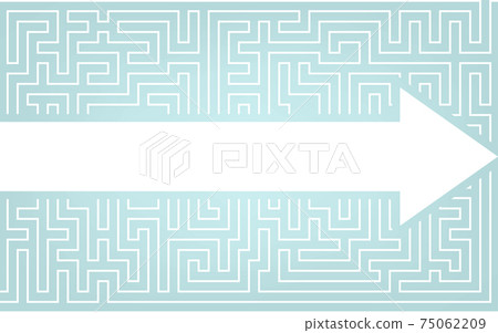 Arrows breaking through the maze, image... - Stock Illustration ...
