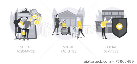 Social work abstract concept vector illustrations. - Stock Illustration ...