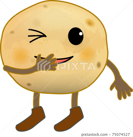 Laughing cute potato character - Stock Illustration [75074527] - PIXTA