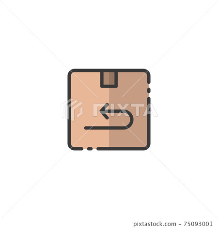 Return package. Shipping and delivery box.... - Stock Illustration ...