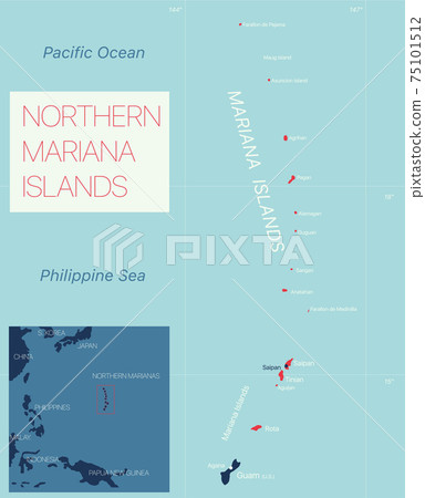 Mariana Islands Map