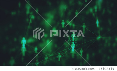 3d rendered illustration of network connection... - Stock Illustration ...