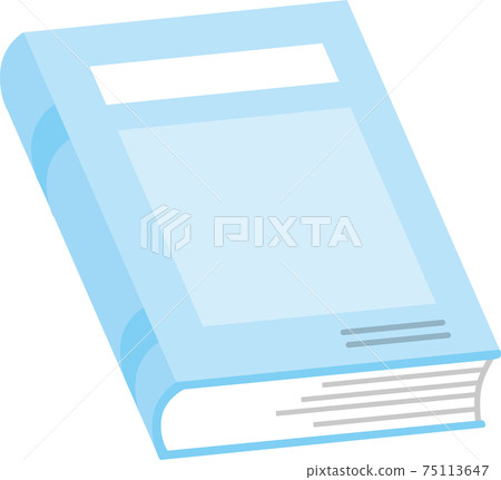 Light blue book - Stock Illustration [75113647] - PIXTA