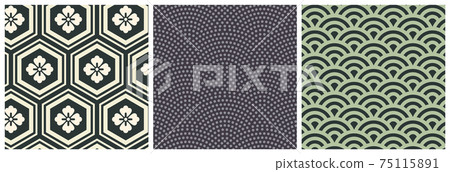 Asian same komon seamless pattern. Abstract... - Stock Illustration [75115891] - PIXTA
