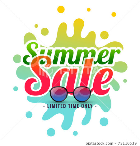 summer splash sale background with sunglasses - Stock Illustration ...