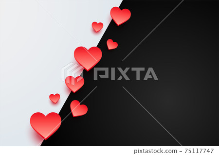 beautiful hearts background with text space - Stock Illustration ...