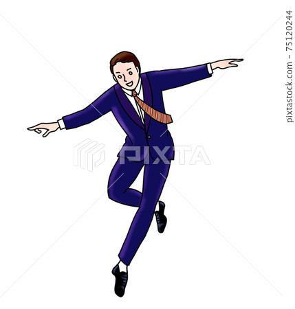 Dancing office worker - Stock Illustration [75120244] - PIXTA