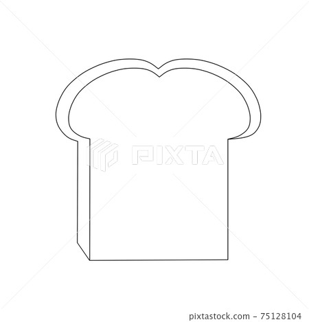 Bread (line art) - Stock Illustration [75128104] - PIXTA