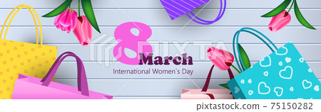 womens day 8 march holiday celebration sale... - Stock Illustration ...