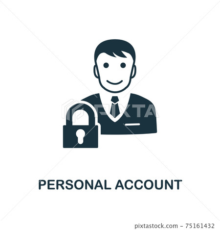 Personal Account icon. Creative element design... - Stock Illustration ...