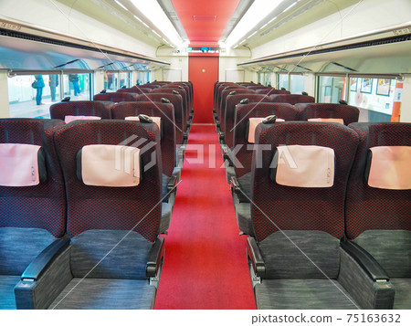 Limited express Azusa E353 series green car - Stock Photo [75163632 ...