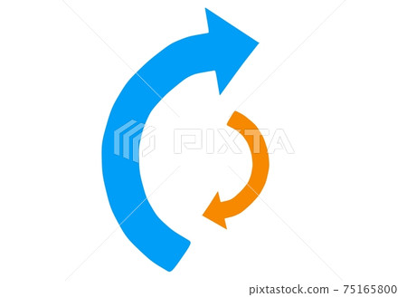 Large and small arrow loops - Stock Illustration [75165800] - PIXTA