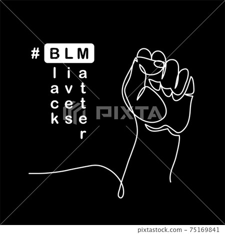 Black lives matter vector poster, banner with... - Stock Illustration ...