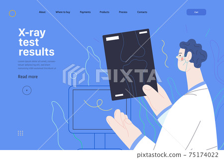 Medical tests template - x-ray test - Stock Illustration [75174022] - PIXTA