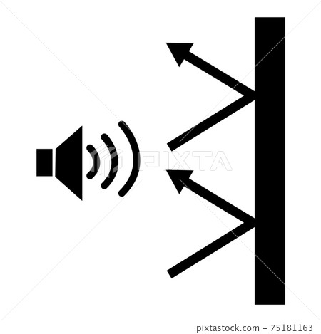 soundproof icon on white background. sound... - Stock Illustration ...