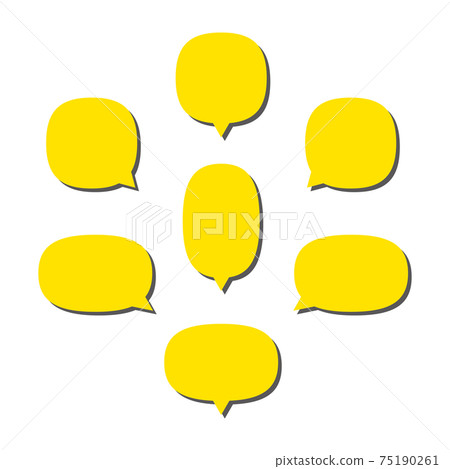 Simple callout set with shadows without lines - Stock Illustration ...