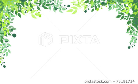 Simple fresh green frame background_no... - Stock Illustration ...