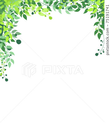Simple fresh green frame background_no... - Stock Illustration ...