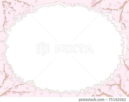 Cherry tree frame - Stock Illustration [75192082] - PIXTA