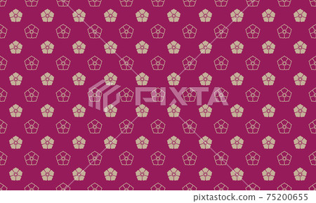 Japanese pattern material Kikyo seamless... - Stock Illustration ...