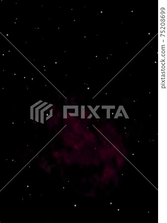 Star field and distant cold space nebula.-插圖素材 [75208699] - PIXTA圖庫