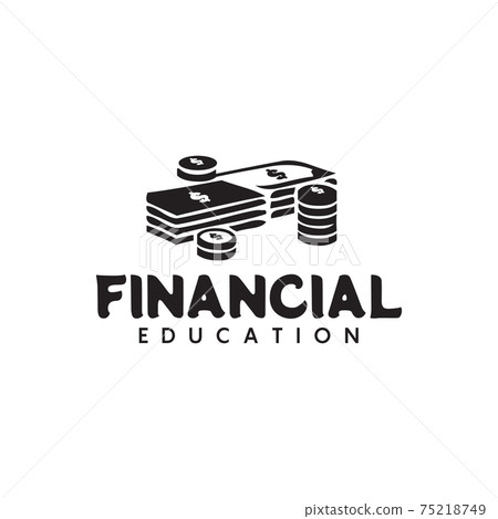 Financial education logo design template - Stock Illustration [75218749 ...