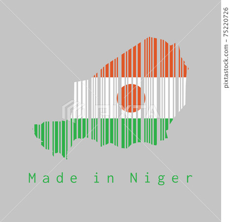 Niger Flag Map