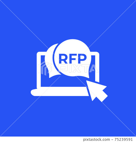 RFP, request for proposal icon for web - Stock Illustration [75239591 ...