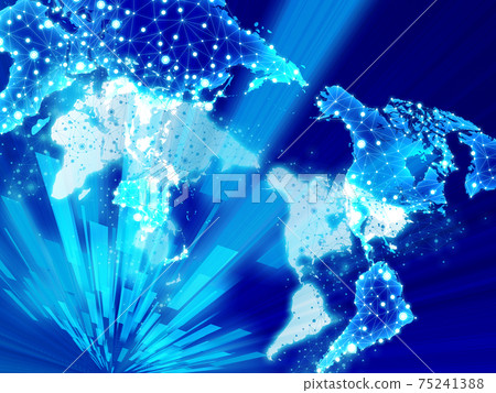 Network ray background material - Stock Illustration [75241388] - PIXTA